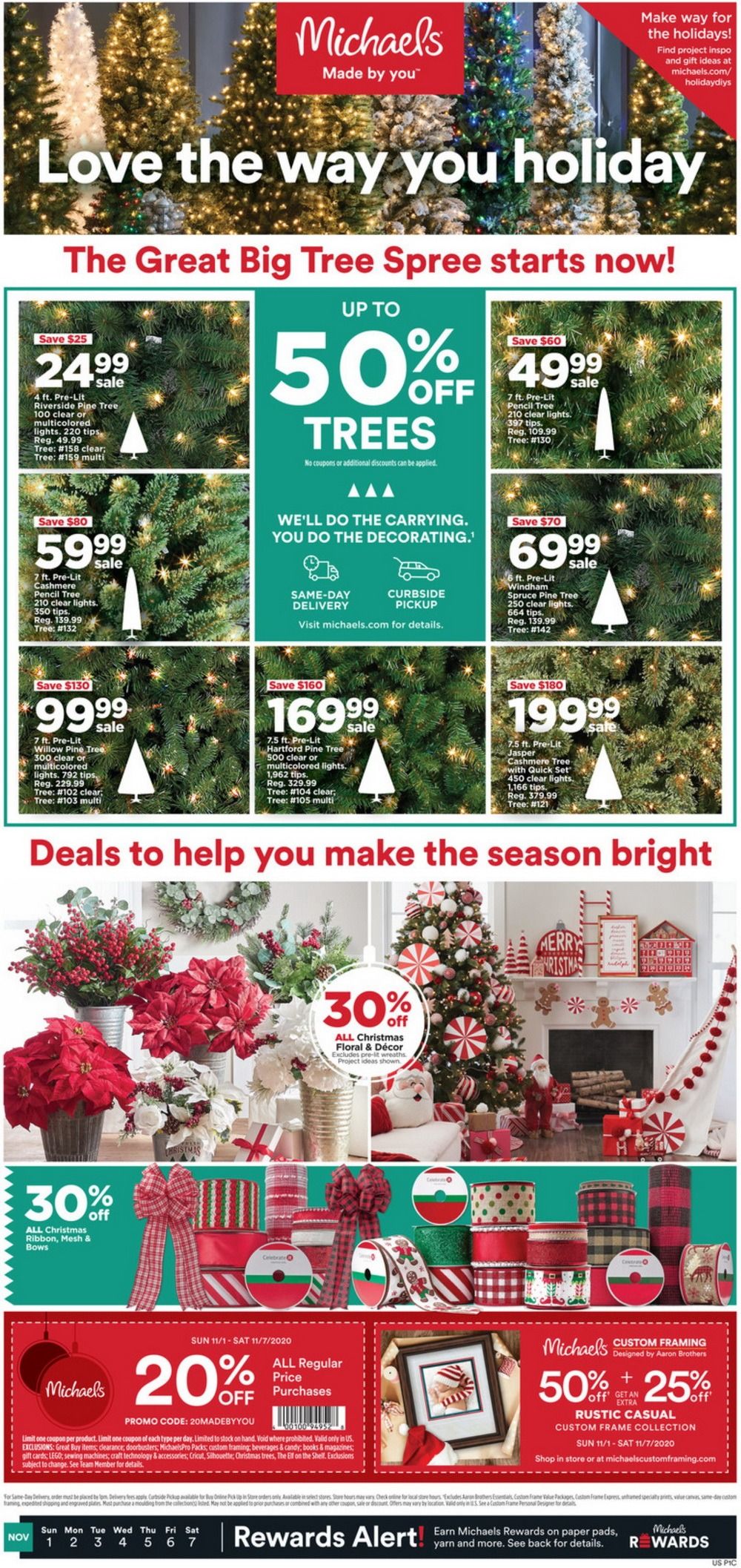 Michaels Weekly Ad Nov 1 – Nov 7, 2020