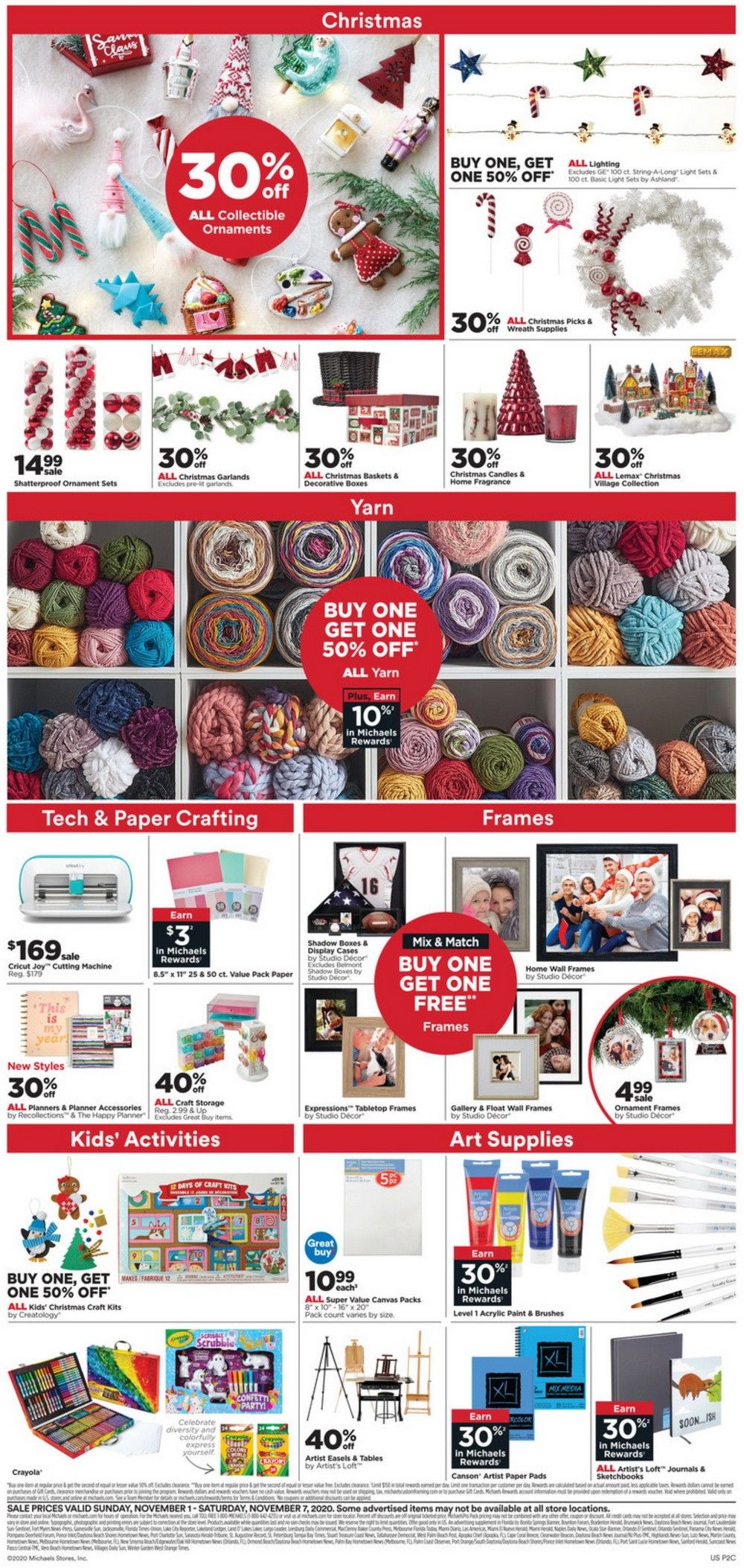 Michaels Weekly Ad Nov 1 – Nov 7, 2020