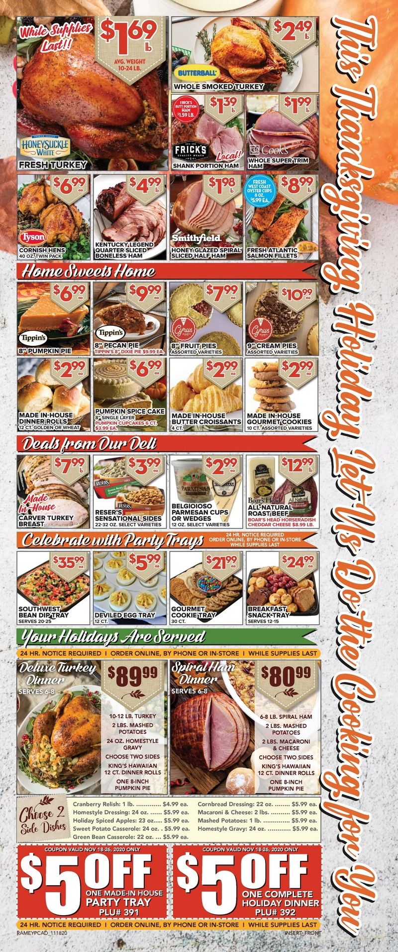 Price Cutter Weekly Ad Nov 18 – Nov 26, 2020