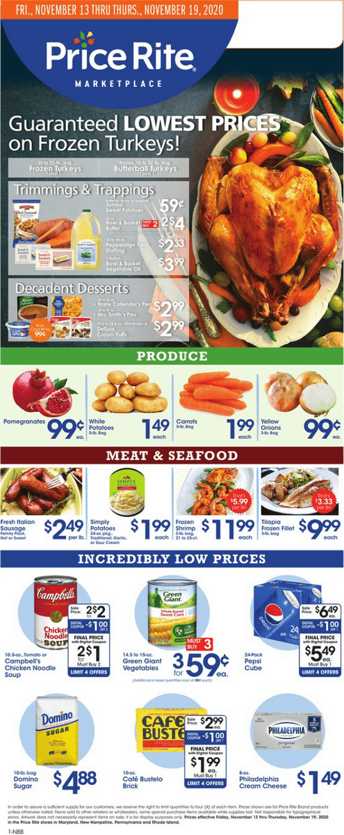 Price Rite Weekly Ad Nov 13 – Nov 19, 2020