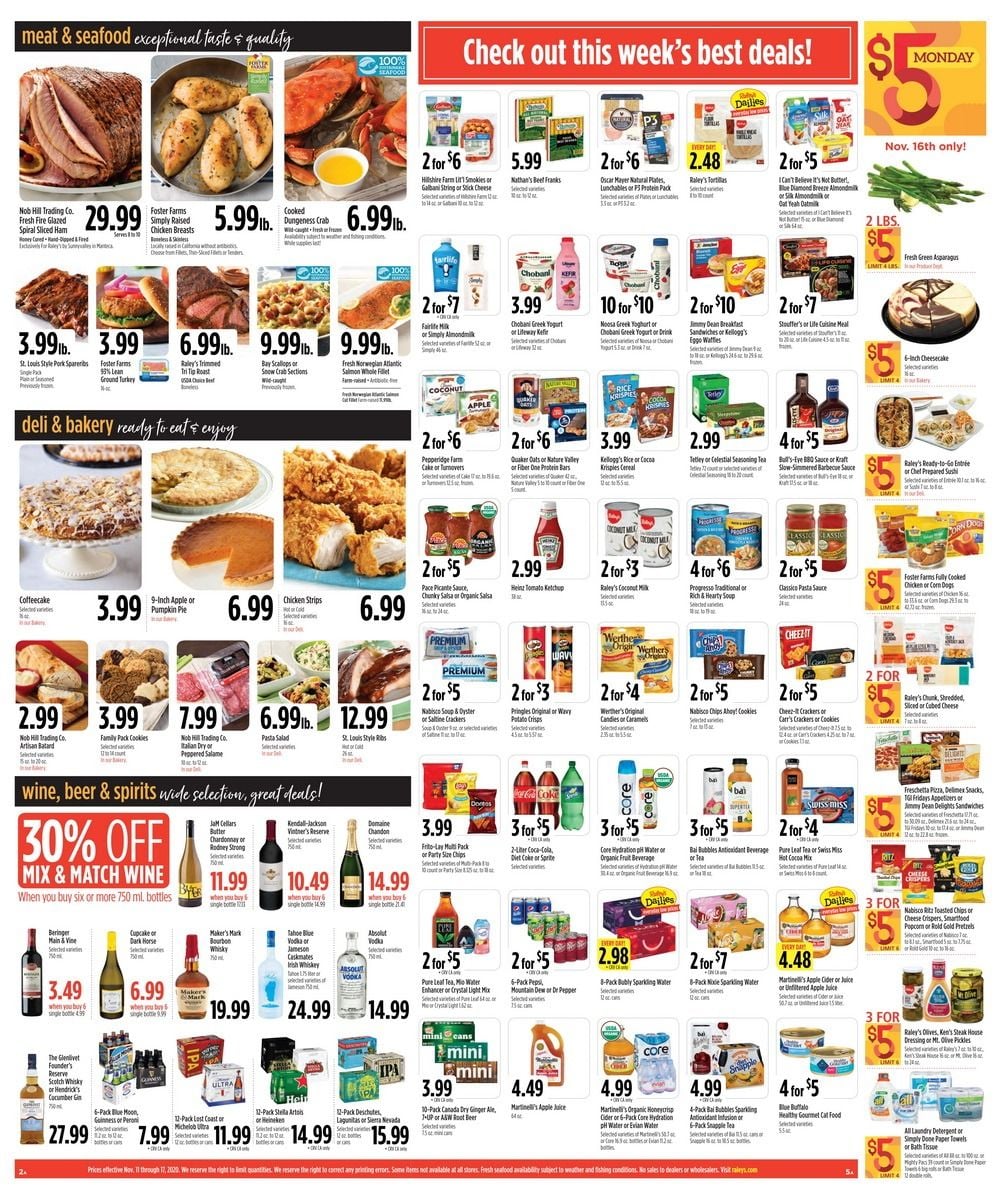 Raley's Supermarkets Weekly Ad Nov 11 – Nov 17, 2020