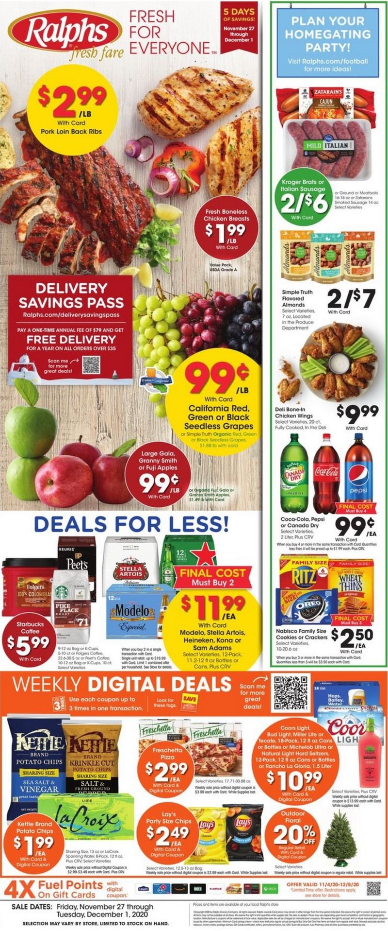Ralphs Weekly Ad Nov 27 – Dec 01, 2020