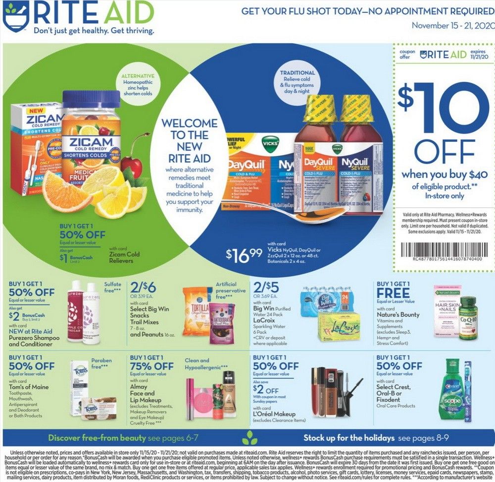 Rite Aid Weekly Ad Nov 15 – Nov 21, 2020