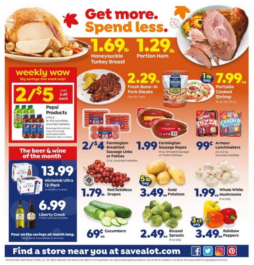 Save A Lot Weekly Ad Nov 11 – Nov 17, 2020