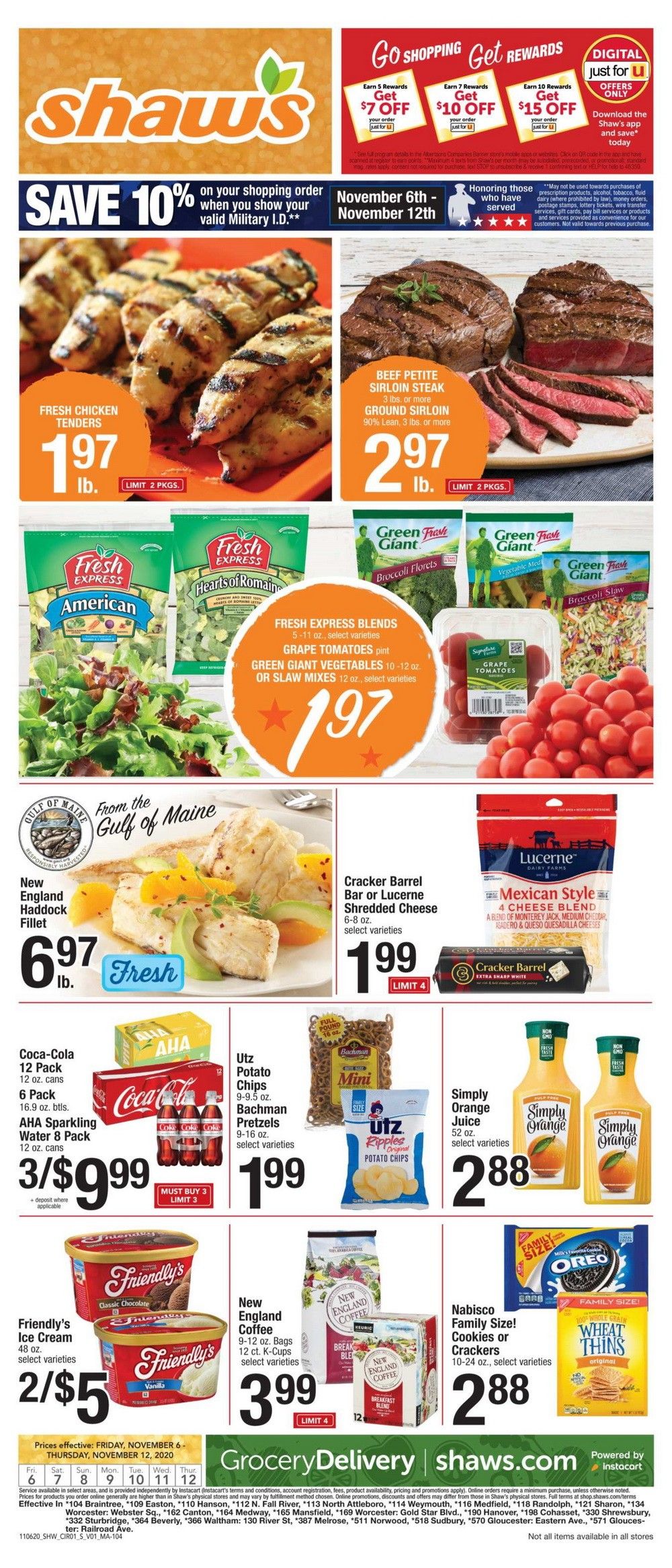 Shaw's Weekly Ad Nov 6 – Nov 12, 2020