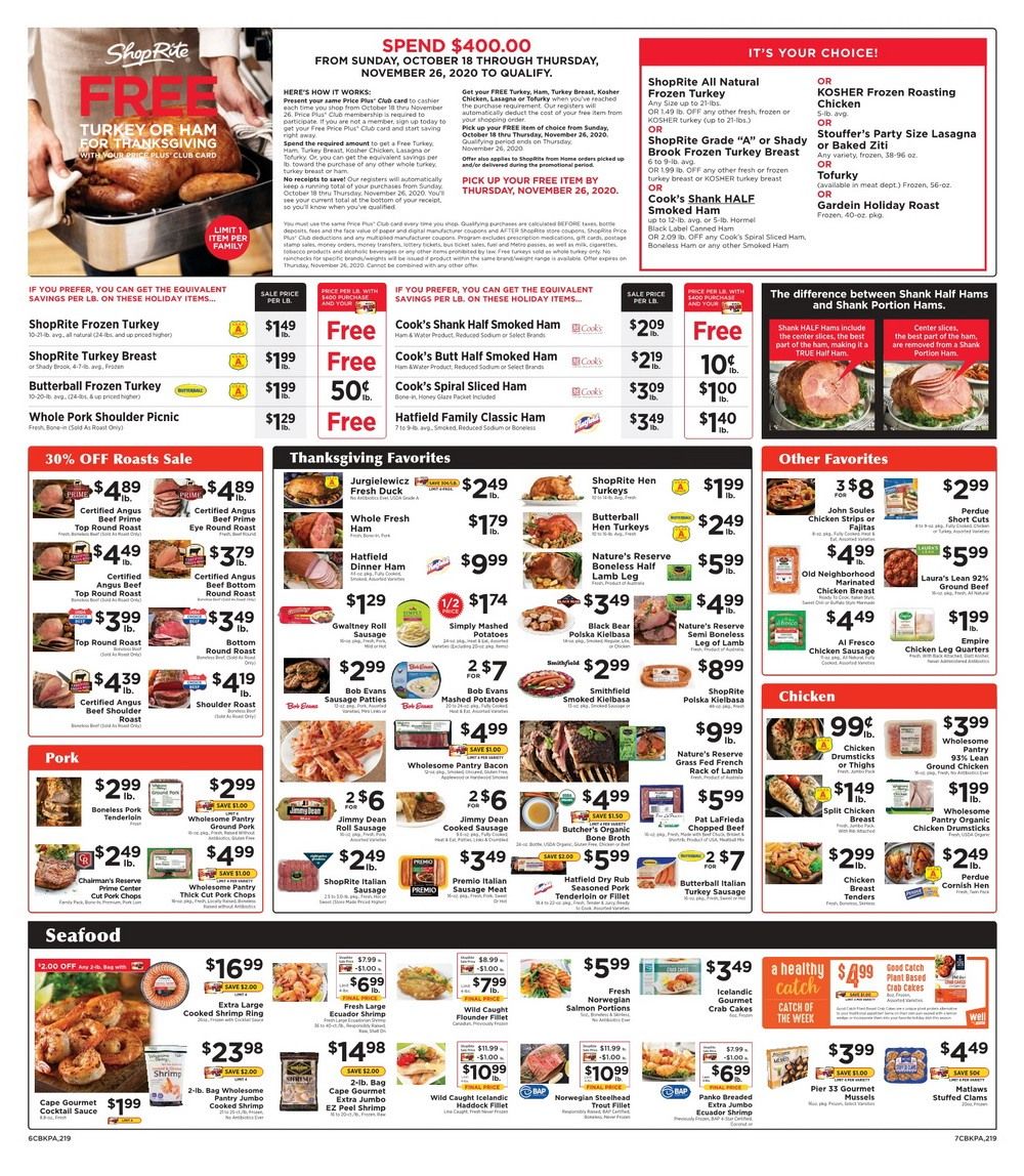 ShopRite Weekly Ad Nov 15 – Nov 21, 2020