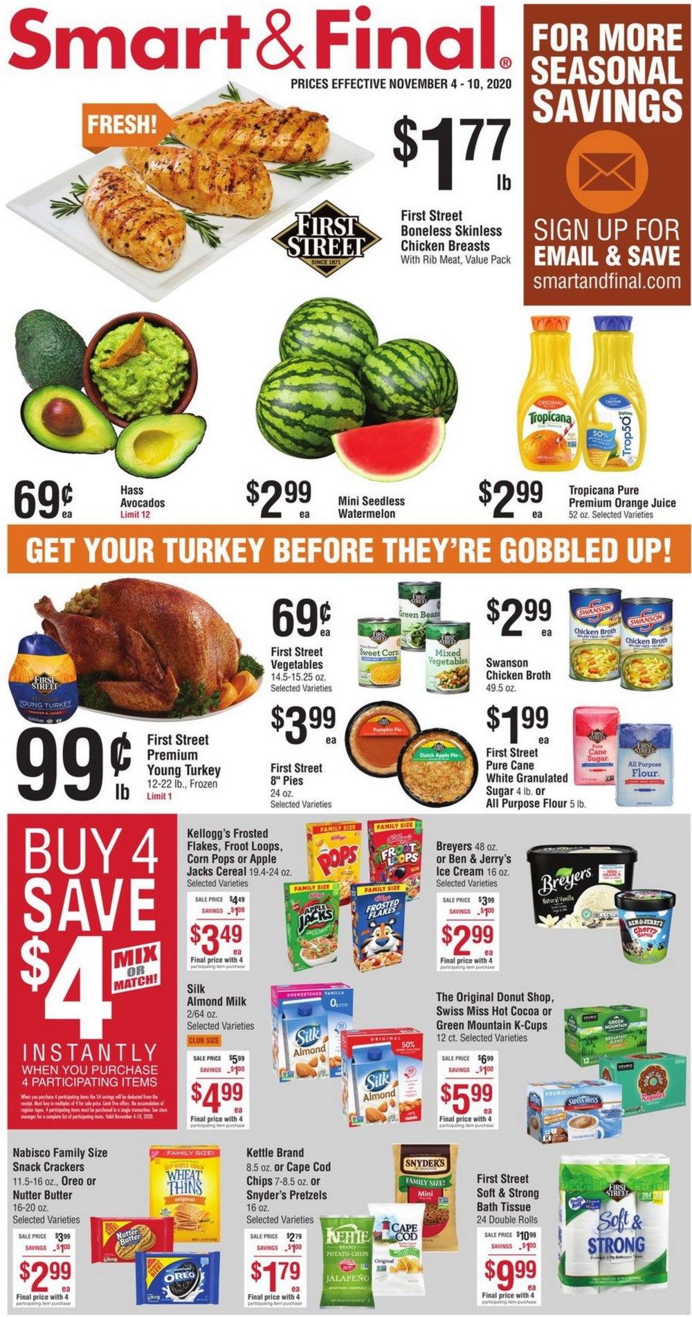 Smart & Final Weekly Ad Nov 4– Nov 10, 2020