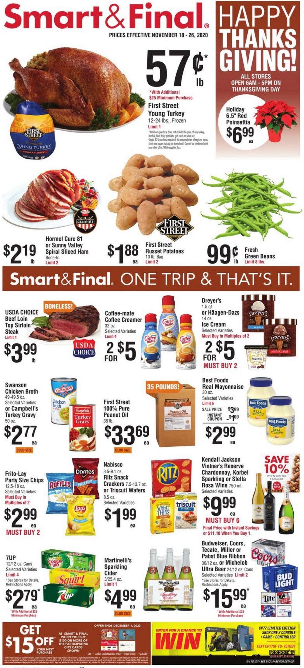 Smart & Final Weekly Ad Nov 18 – Nov 26, 2020