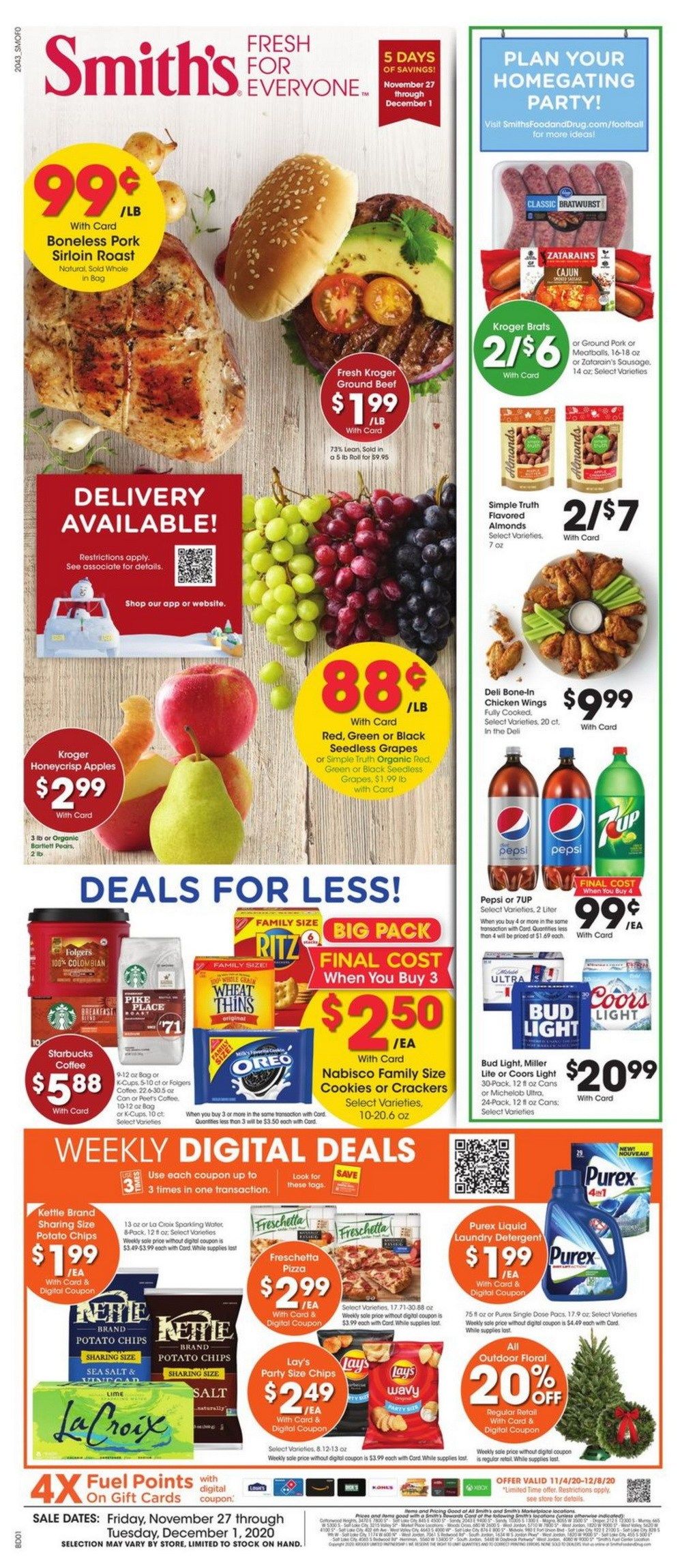 Smith's Food and Drug Weekly Circular Nov 27 – Dec 01, 2020