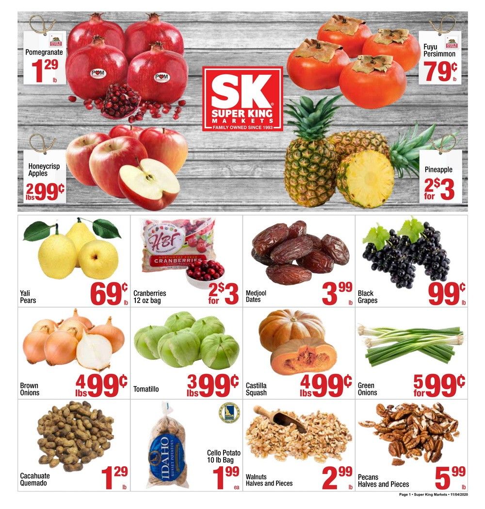 Super King Weekly Ad Nov 04 – Nov 10, 2020