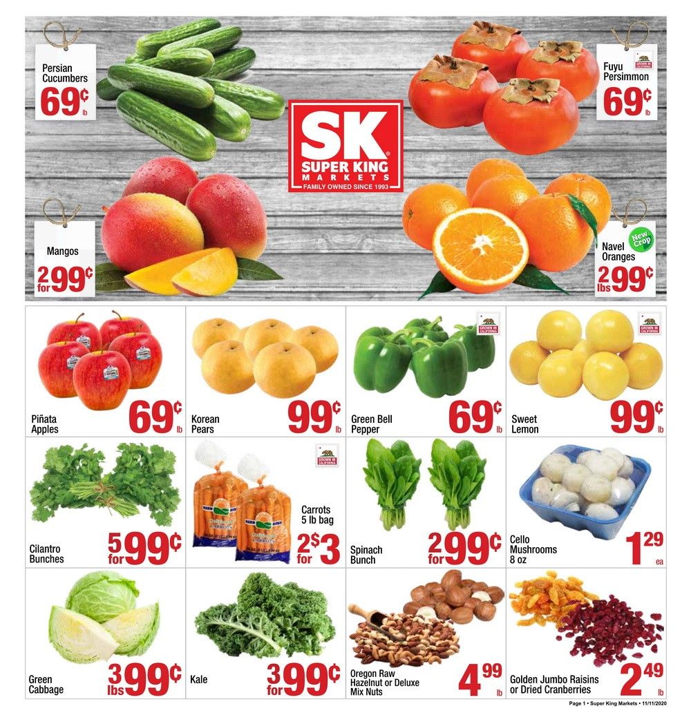 Super King Weekly Ad Nov 11 – Nov 17, 2020