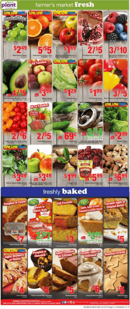 Weis Markets Weekly Ad Nov 05 – Dec 03, 2020