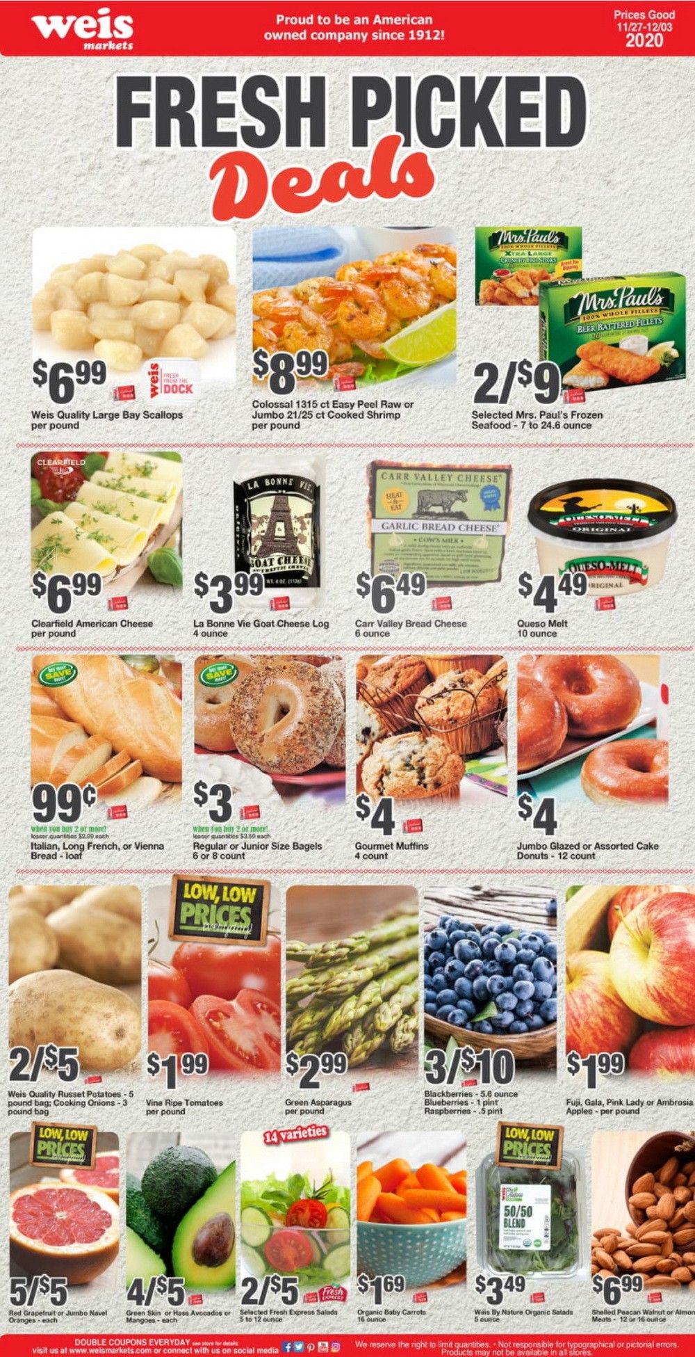 Weis Markets Weekly Ad Nov 27 – Dec 03, 2020