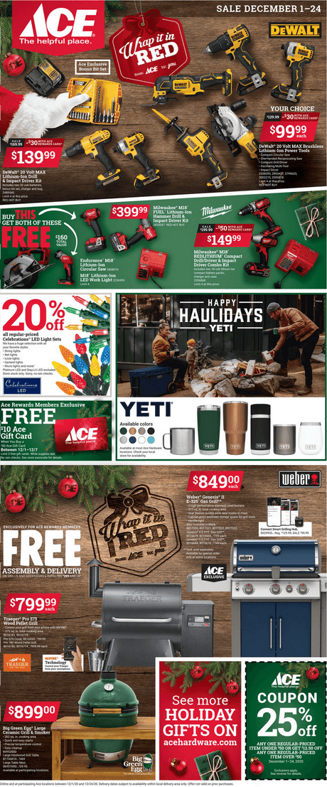 ACE Hardware Thanksgiving Ad Dec 01 – Dec 24, 2020