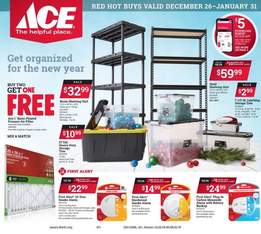 ACE Hardware Monthly Ad Dec 26, 2020 – Jan 31, 2021