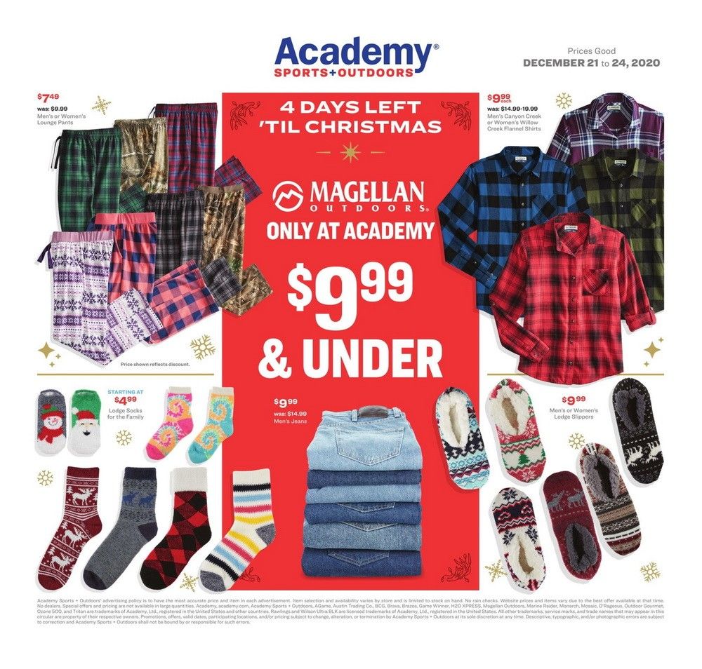 Academy Sports + Outdoors Christmas Ad Dec 21 – Dec 24, 2020