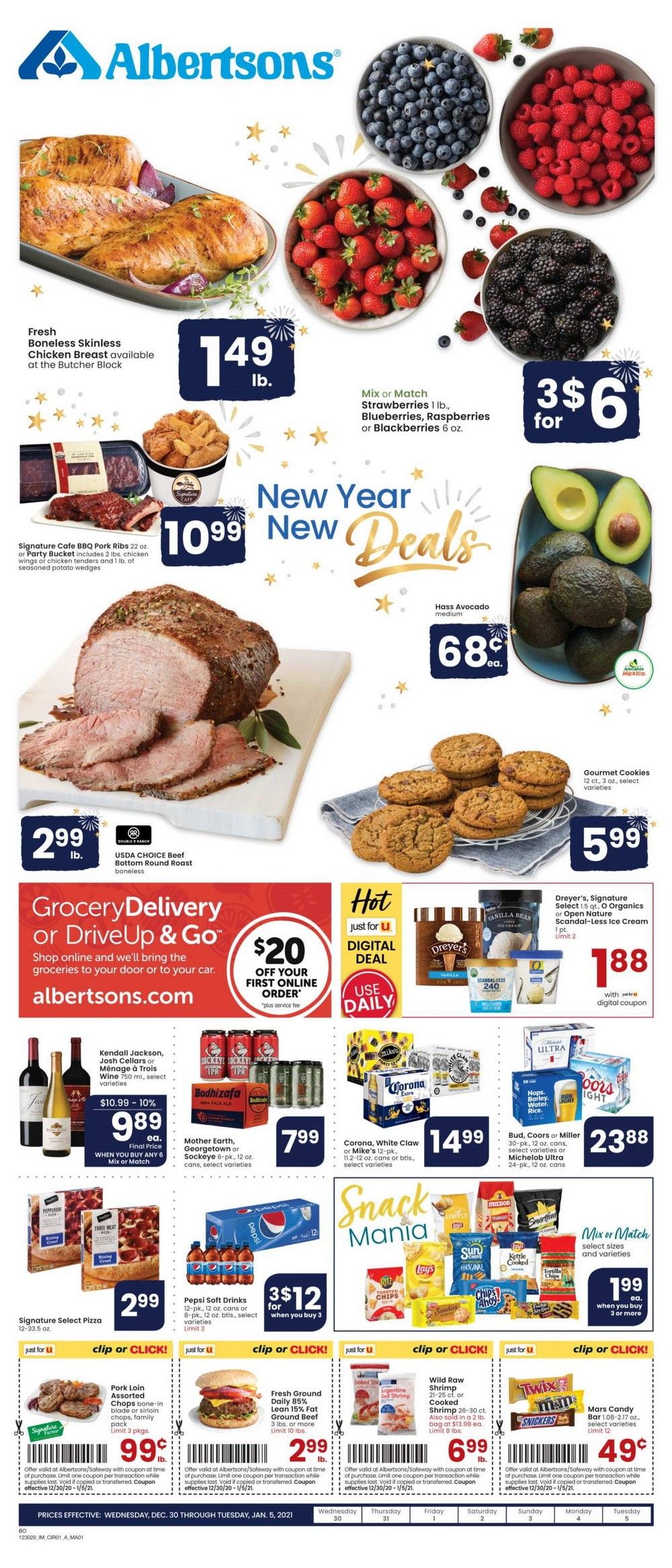 Albertsons Weekly Ad Dec 30, 2020 – Jan 05, 2021