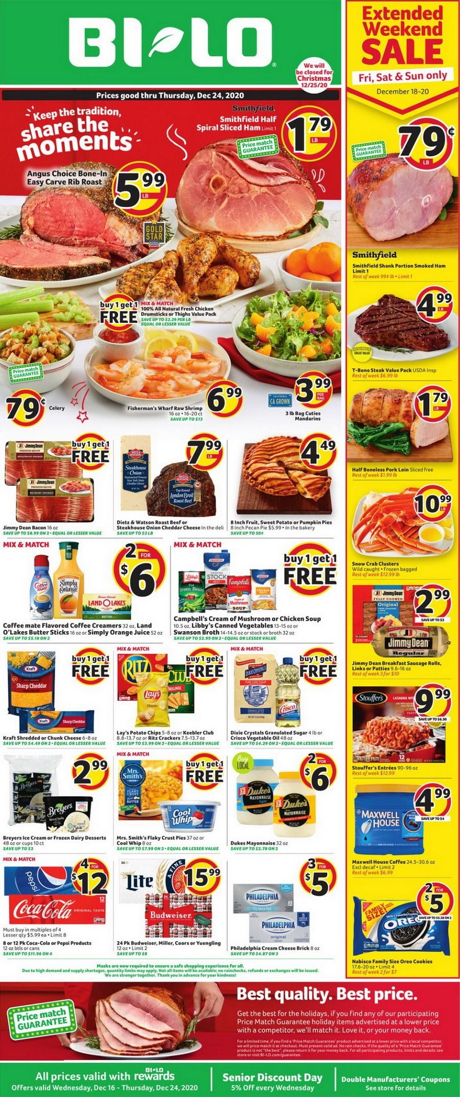 BI-LO Weekly Circular Dec 16 – Dec 24, 2020