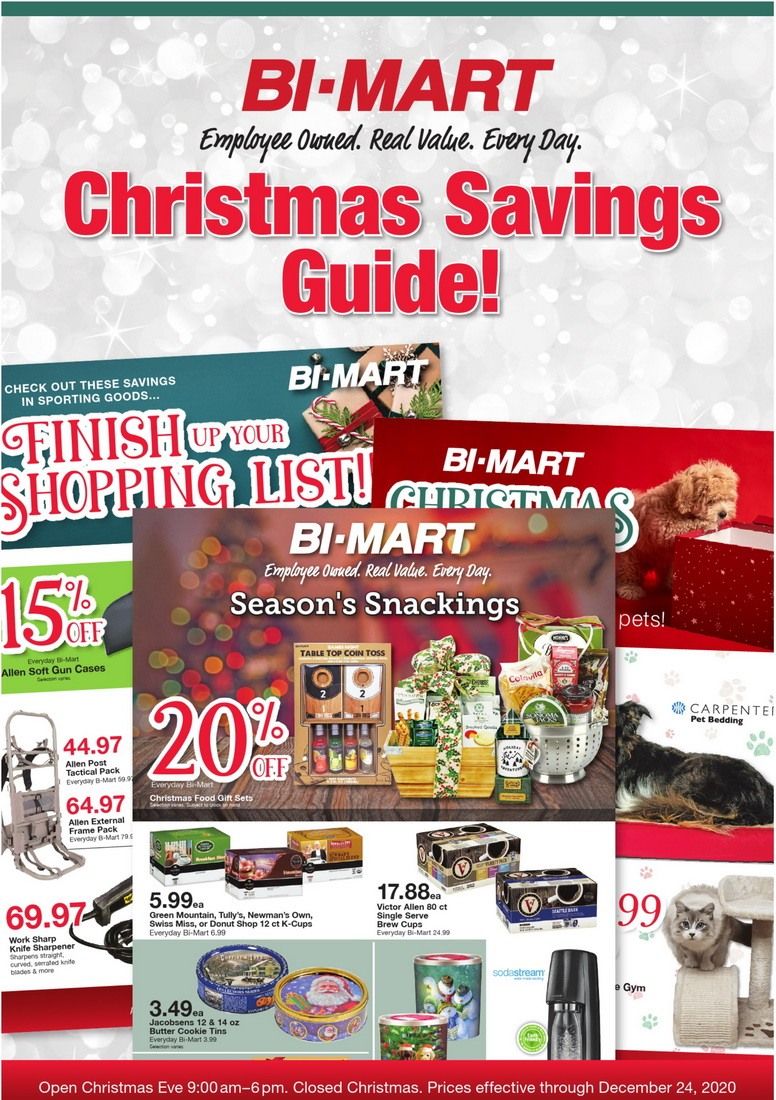 Bi-Mart Christmas Ad Dec 16 – Dec 24, 2020