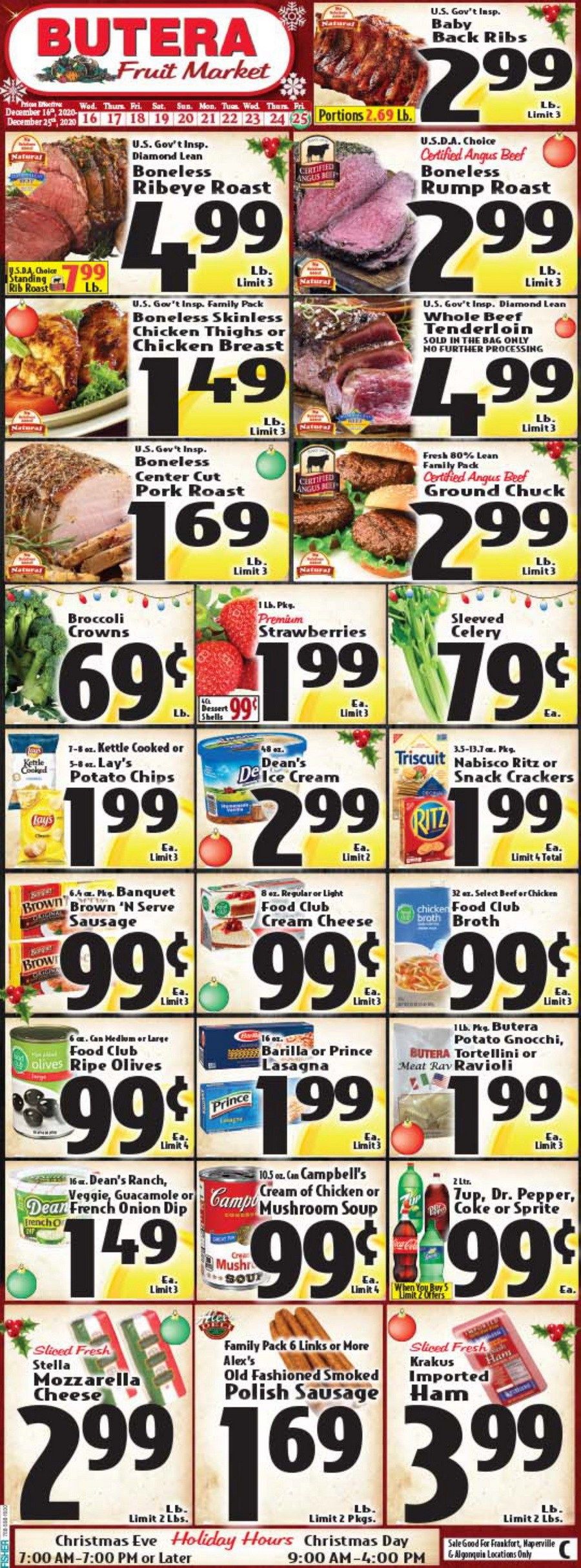 Butera Weekly Ad Dec 16 – Dec 24, 2020