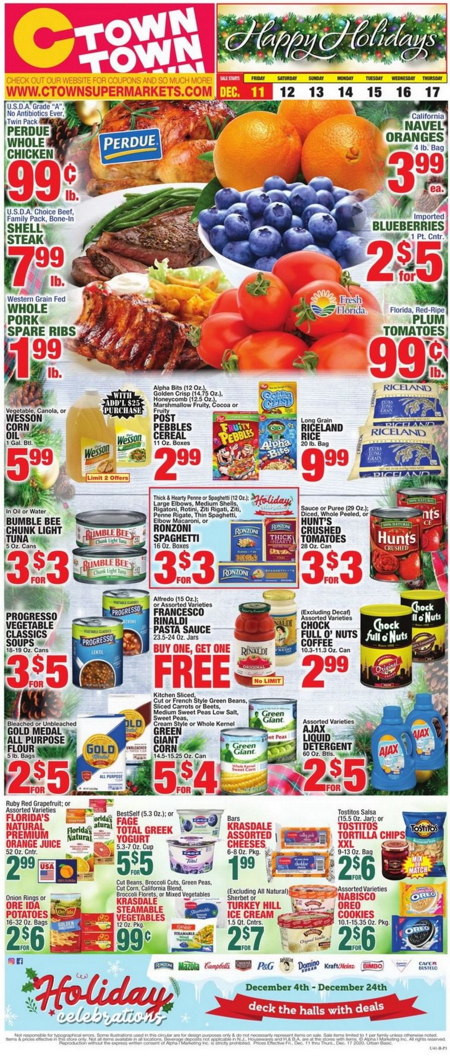 C-Town Weekly Ad Dec 11 – Dec 17, 2020