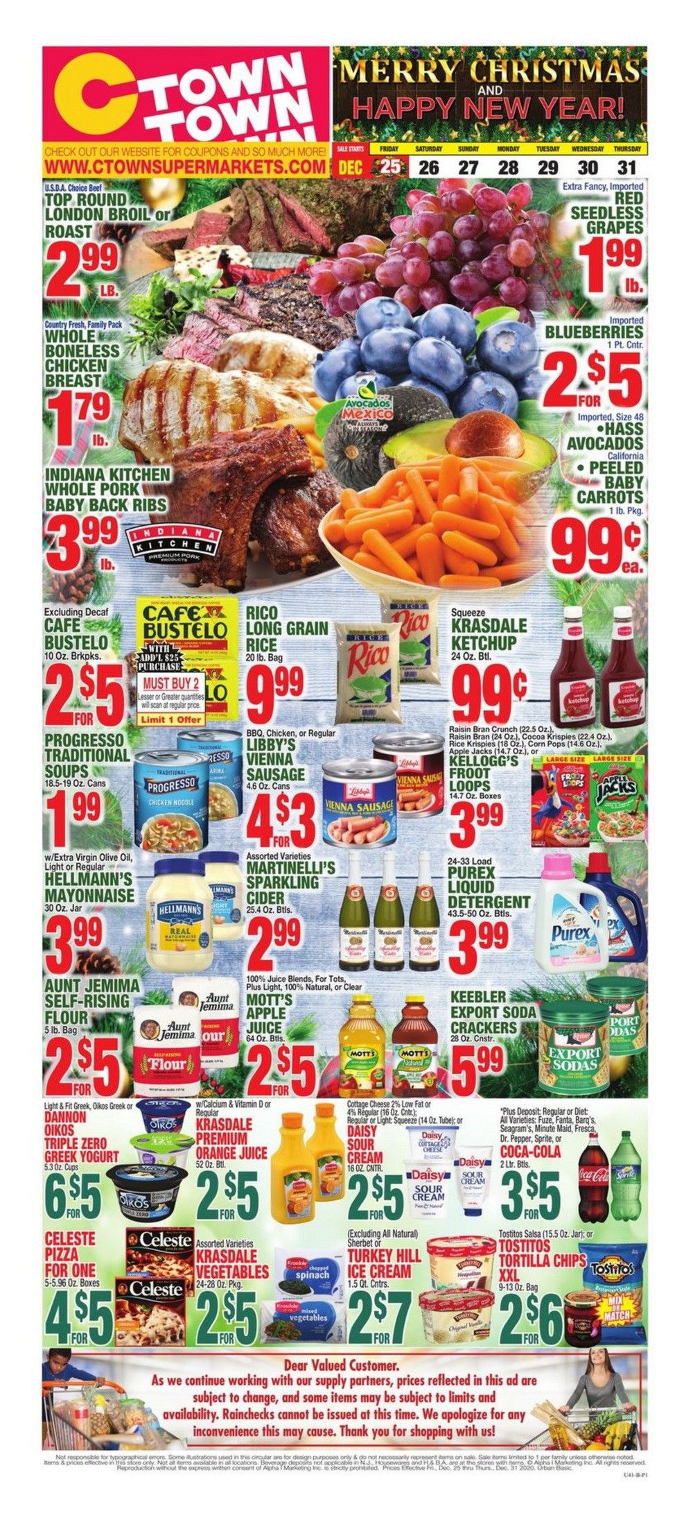 C-Town Weekly Ad Dec 25 – Dec 31, 2020