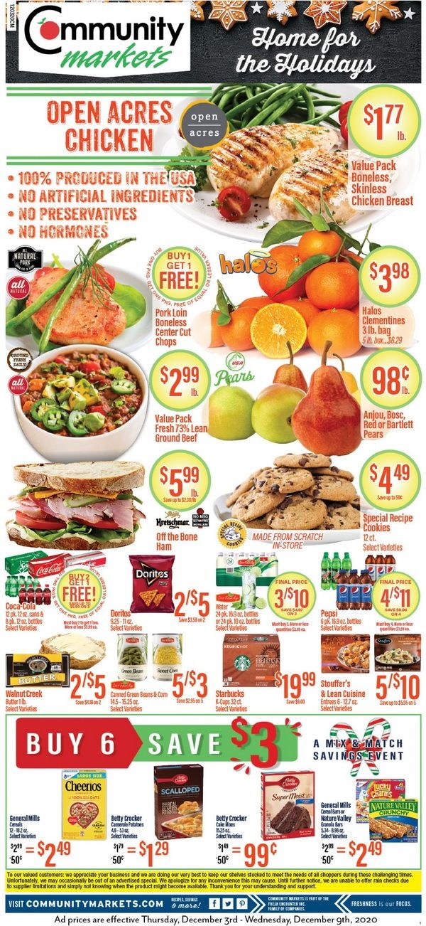 Community Markets Weekly Ad Dec 03 – Dec 09, 2020