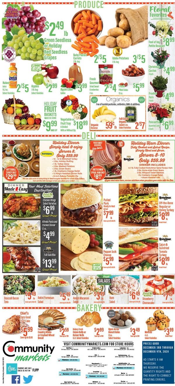 Community Markets Weekly Ad Dec 03 – Dec 09, 2020