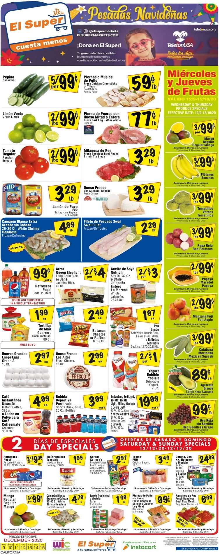 El Super Weekly Ad Dec 09 – Dec 15, 2020
