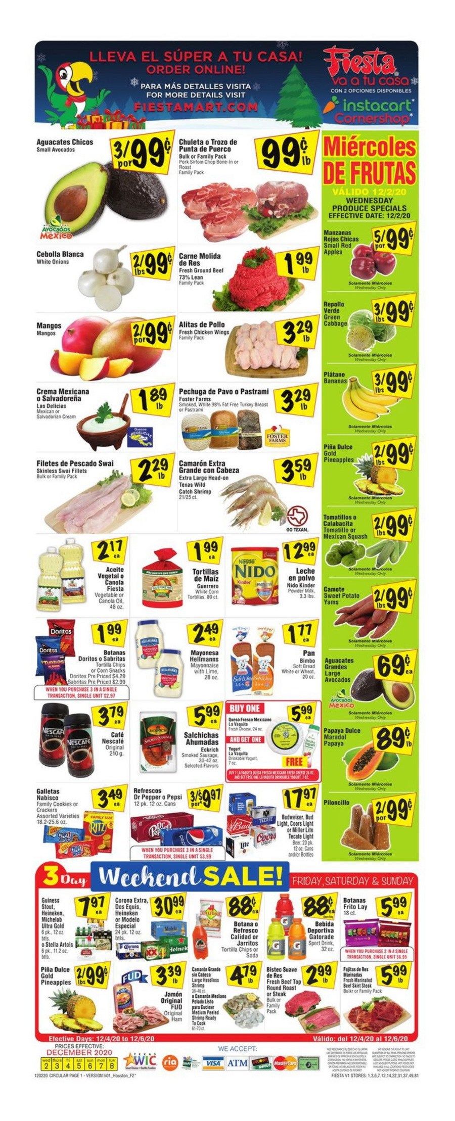 Fiesta Mart Weekly Ad Dec 02 – Dec 08, 2020