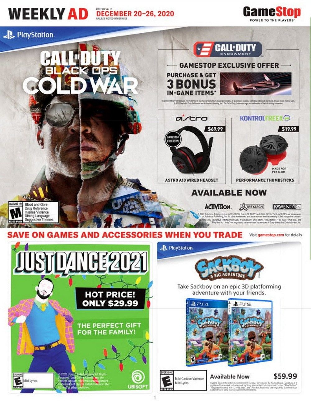 GameStop Weekly Ad Dec 20 – Dec 26, 2020