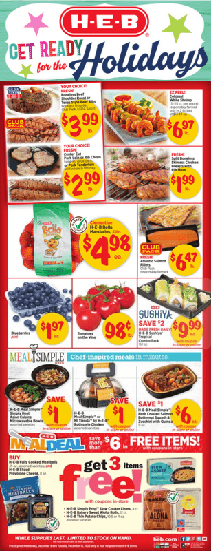 HEB Weekly Ad Dec 09 – Dec 15, 2020