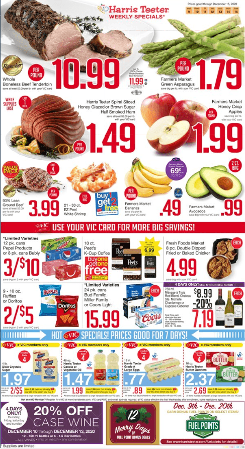 Harris Teeter Weekly Ad Dec 09 – Dec 15, 2020