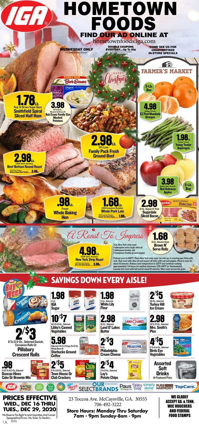 IGA Weekly Ad Dec 16 – Dec 29, 2020