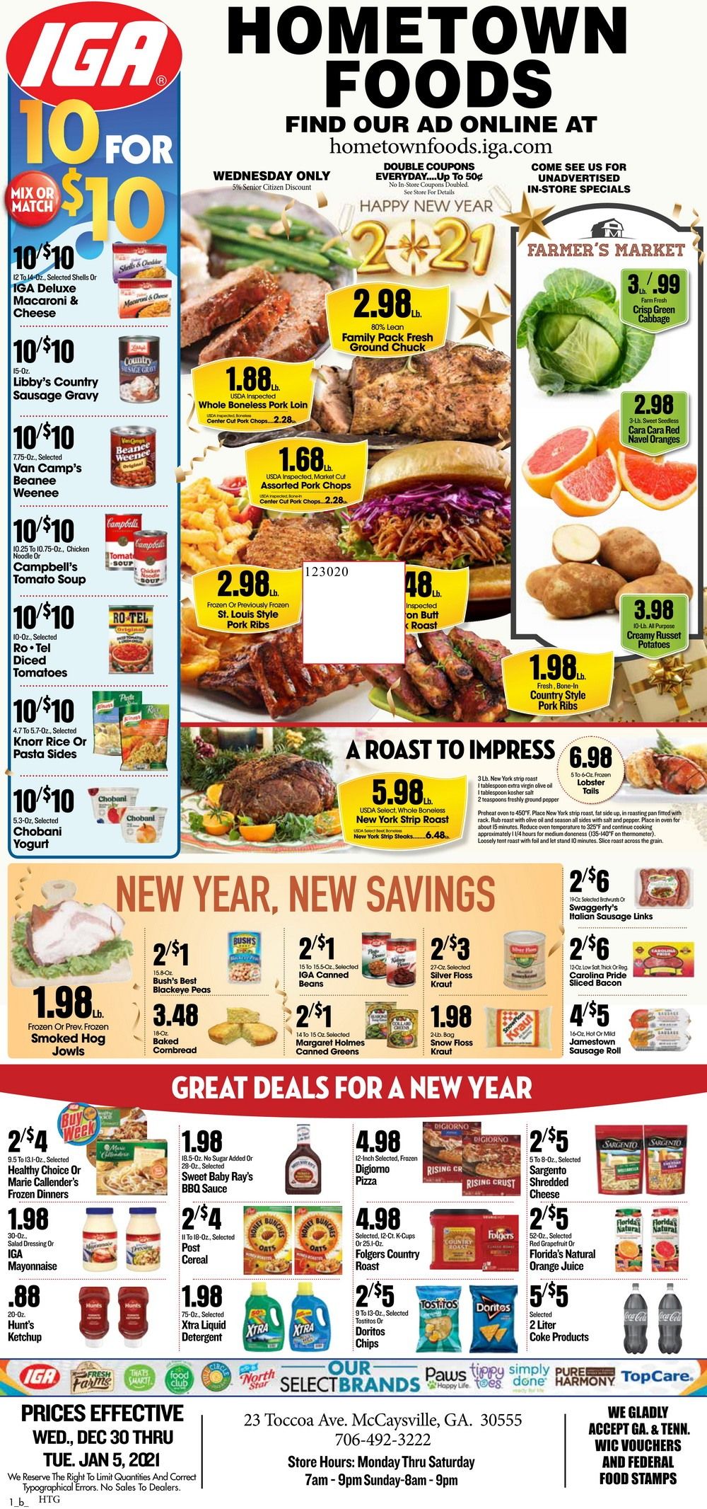 IGA Weekly Ad Dec 30, 2020 – Jan 05, 2021
