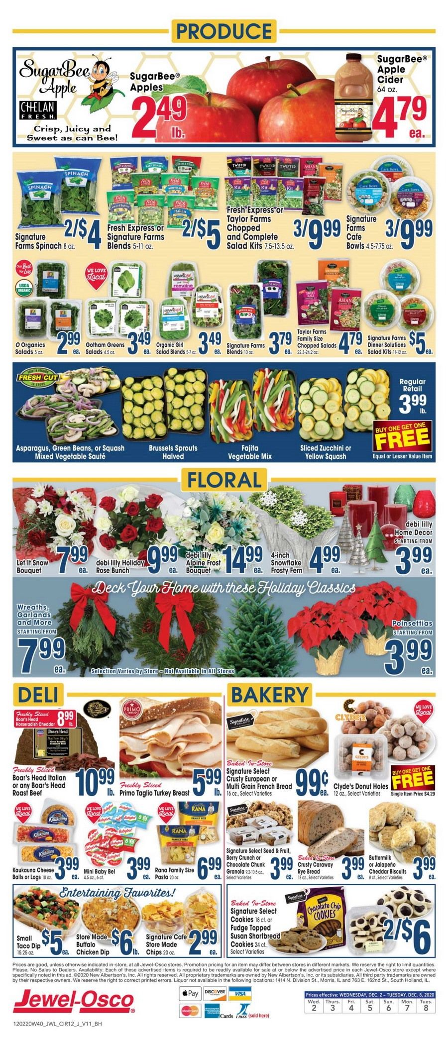 Jewel Osco Weekly Ad Dec 02 – Dec 08, 2020