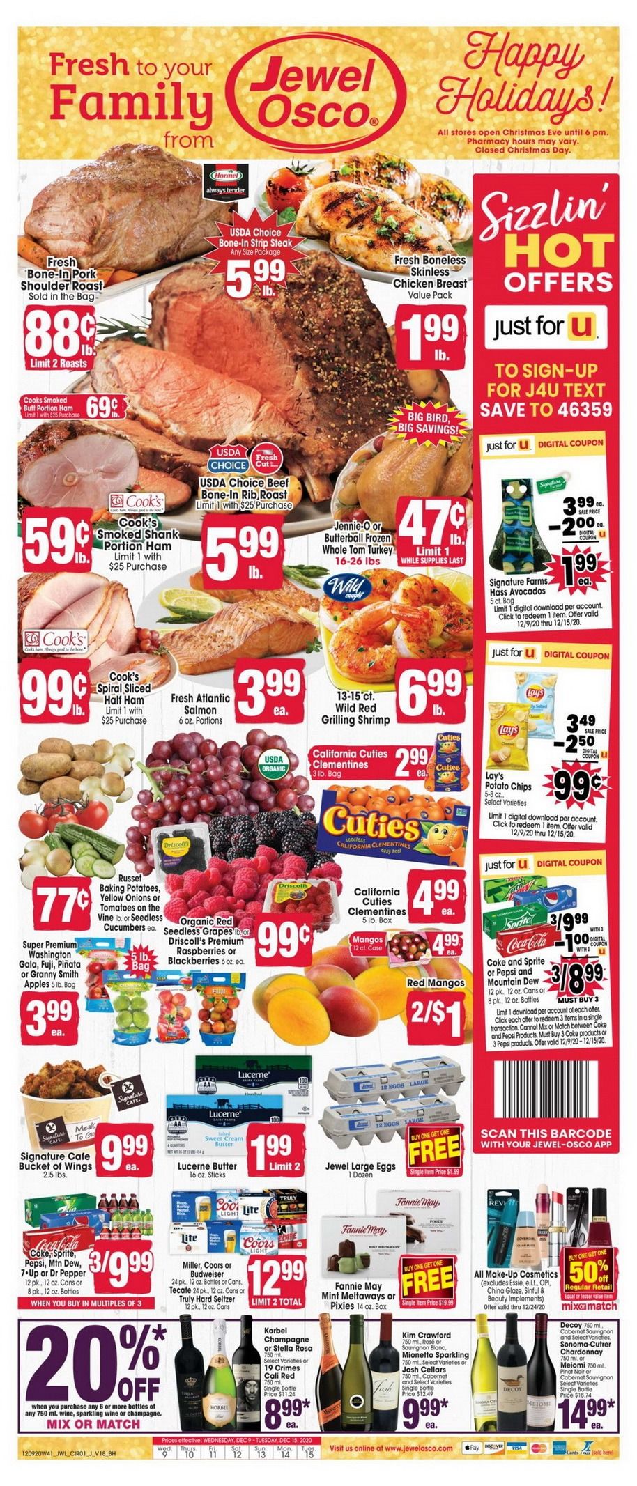 Jewel Osco Weekly Ad Dec 09 – Dec 15, 2020