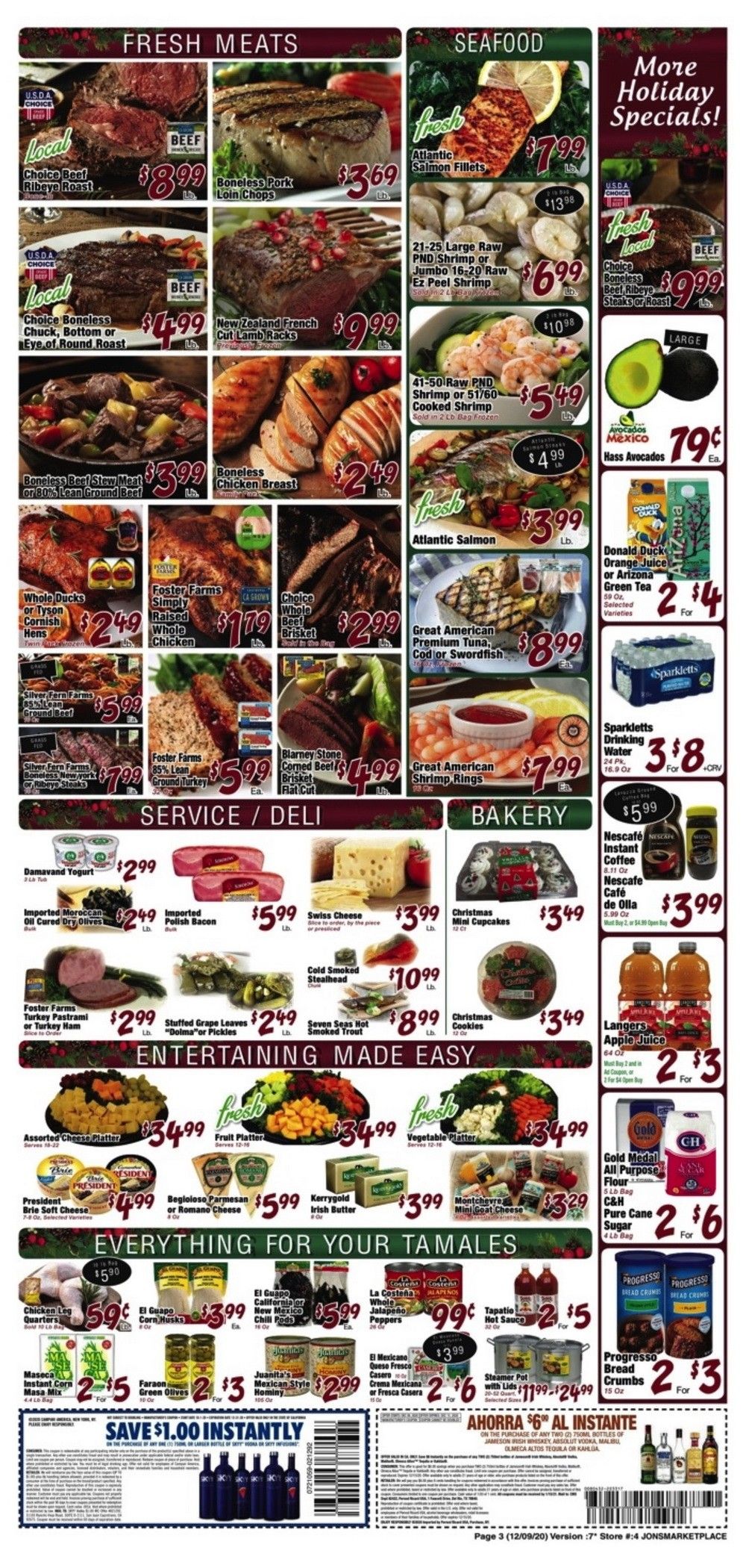Jons Weekly Ad Dec 09 – Dec 15, 2020