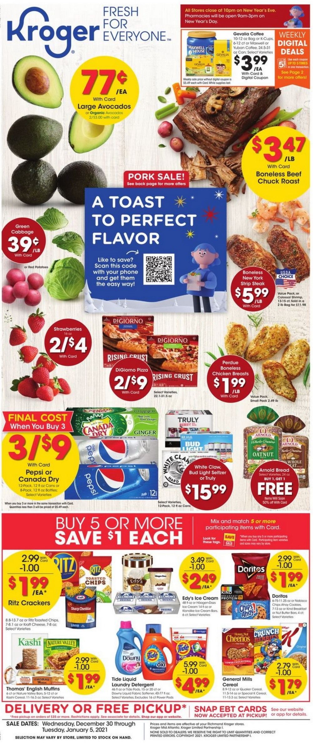 Kroger Weekly Ad Dec 30, 2020 – Jan 05, 2021
