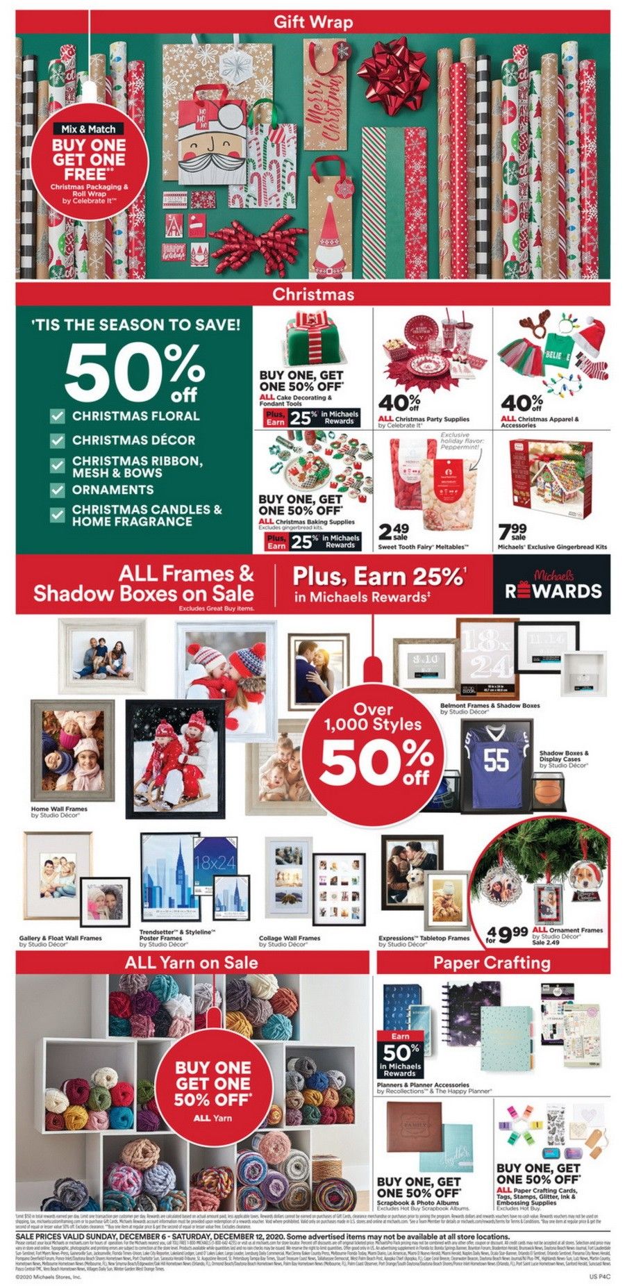 Michaels Weekly Ad Dec 06 – Dec 12, 2020