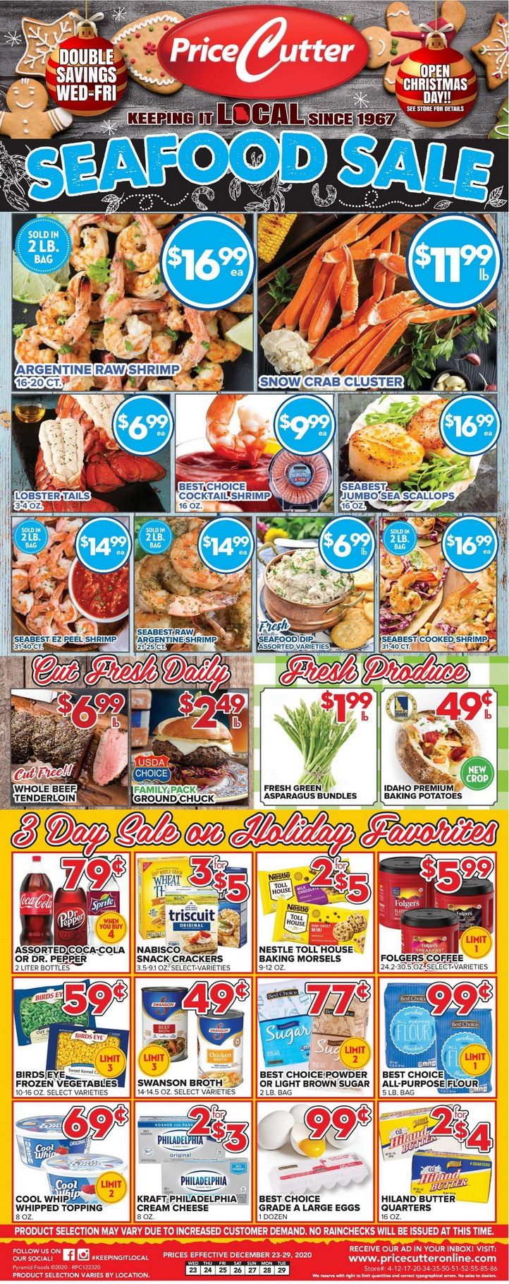 Price Cutter Weekly Ad Dec 23 – Dec 29, 2020