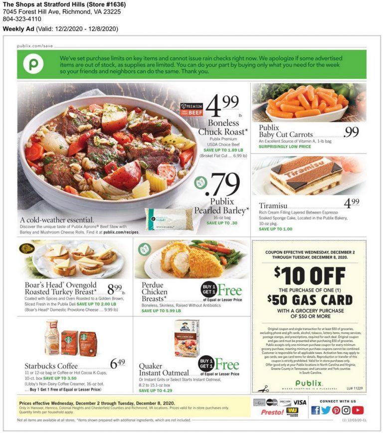 Publix Weekly Ad Dec 02 – Dec 08, 2020