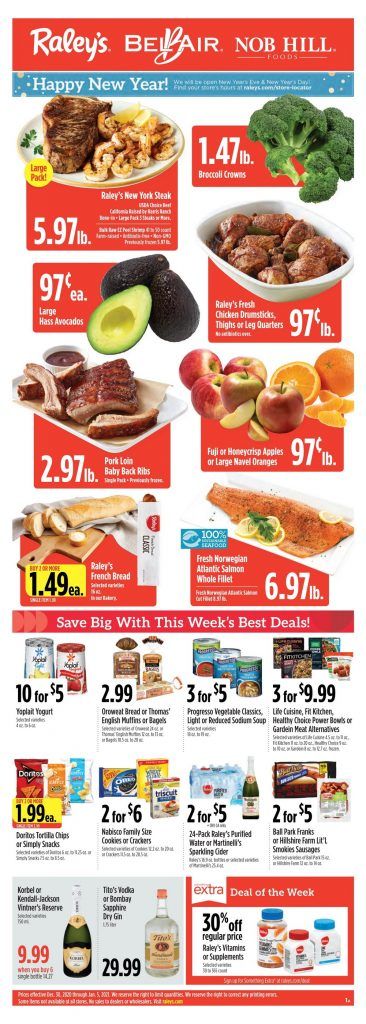 Raley's Supermarkets Weekly Ad Dec 30, 2020 – Jan 05, 2021