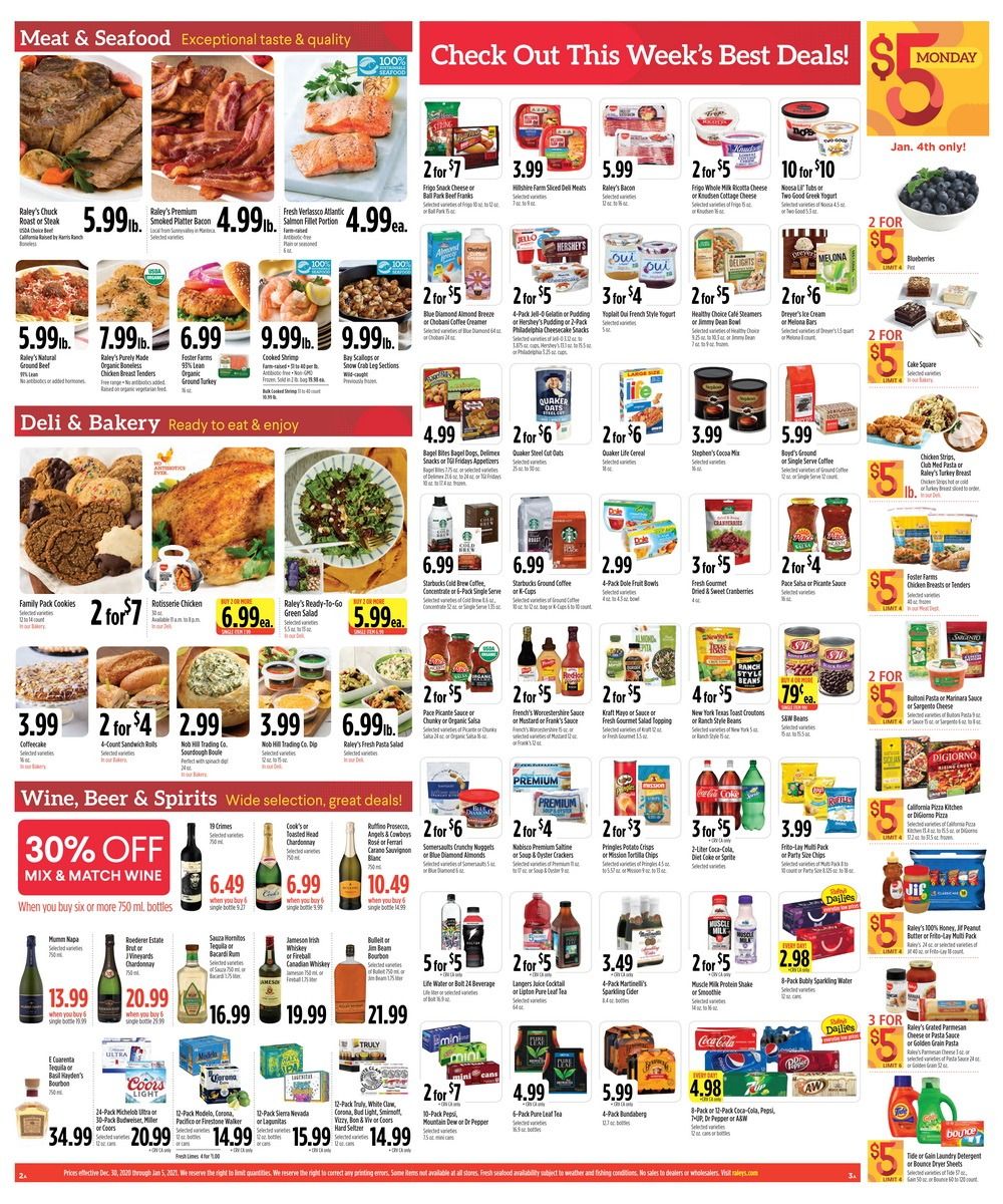 Raley's Supermarkets Weekly Ad Dec 30, 2020 – Jan 05, 2021