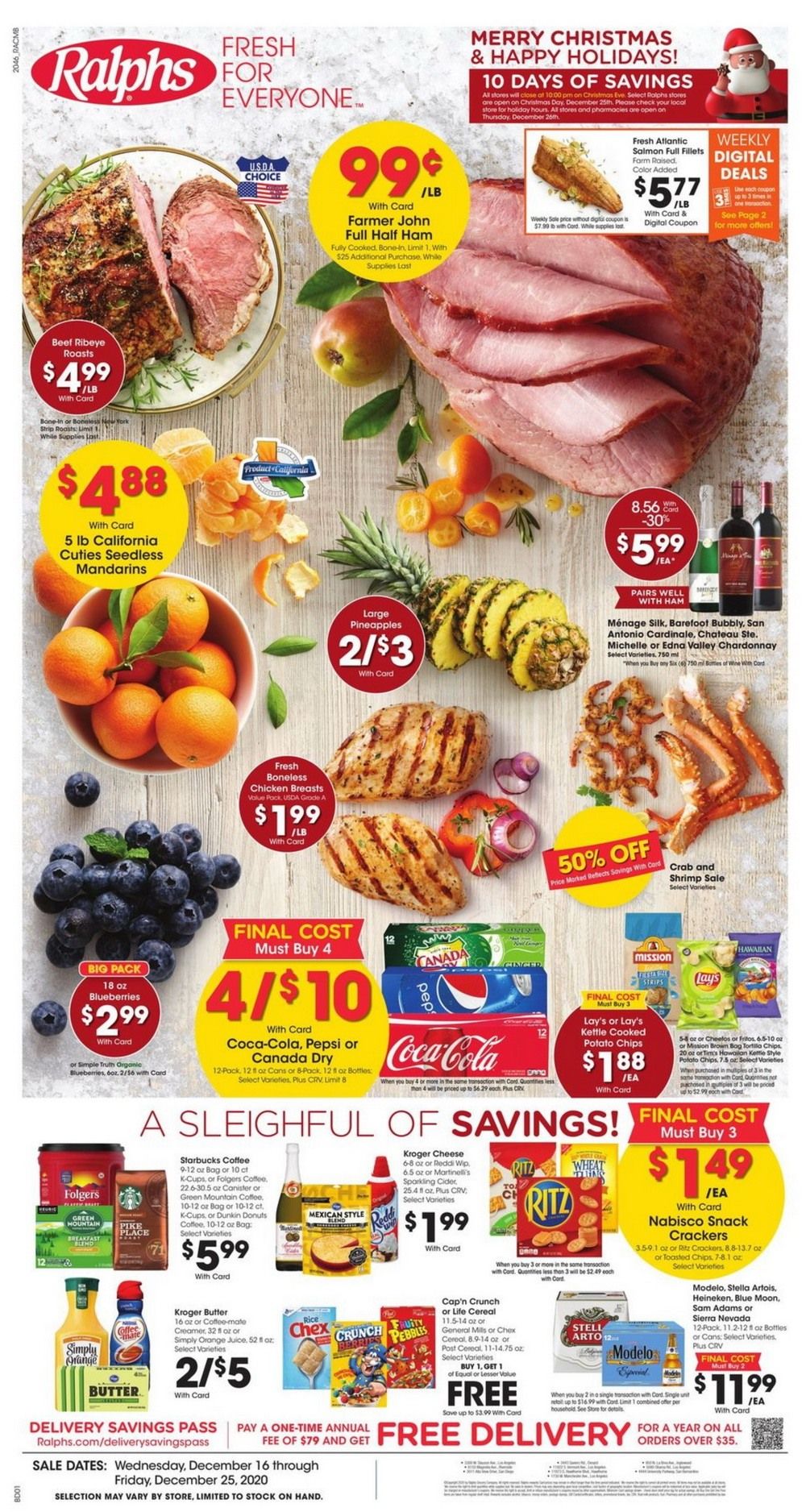 Ralphs Weekly Ad Dec 16 – Dec 25, 2020