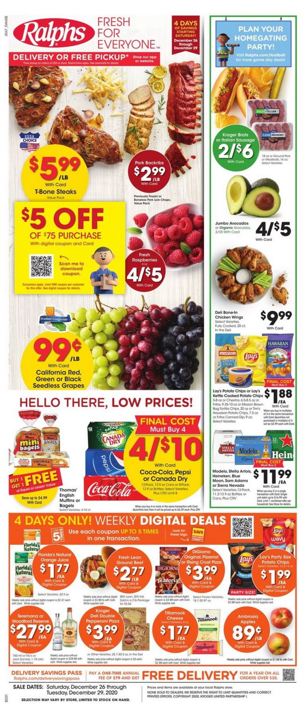 Ralphs Weekly Ad Dec 26 – Dec 29, 2020