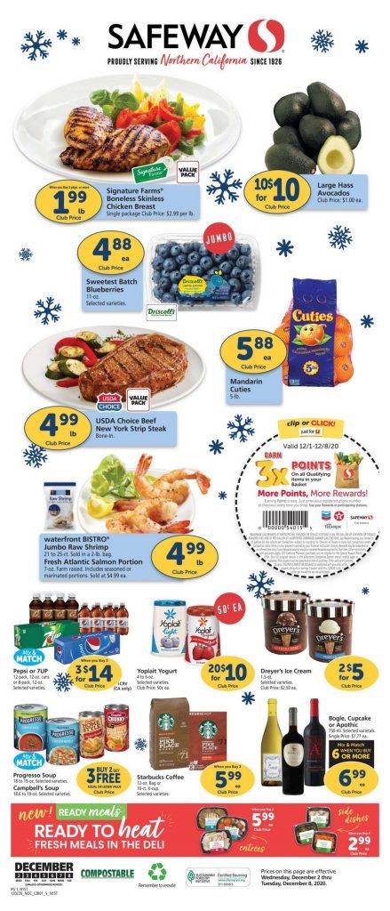 Safeway Weekly Ad Dec 02 – Dec 08, 2020