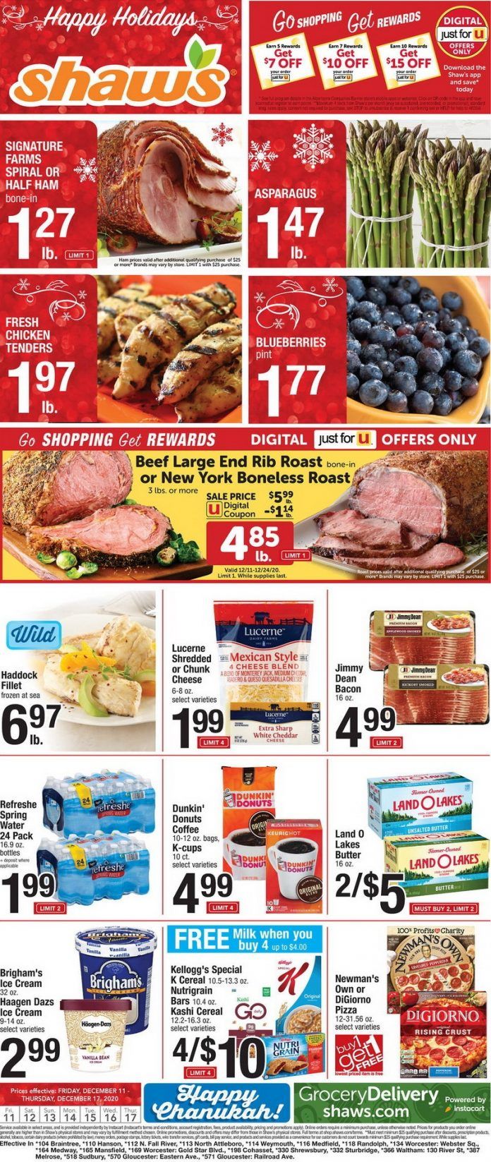 Shaw's Weekly Ad Dec 11 – Dec 17, 2020
