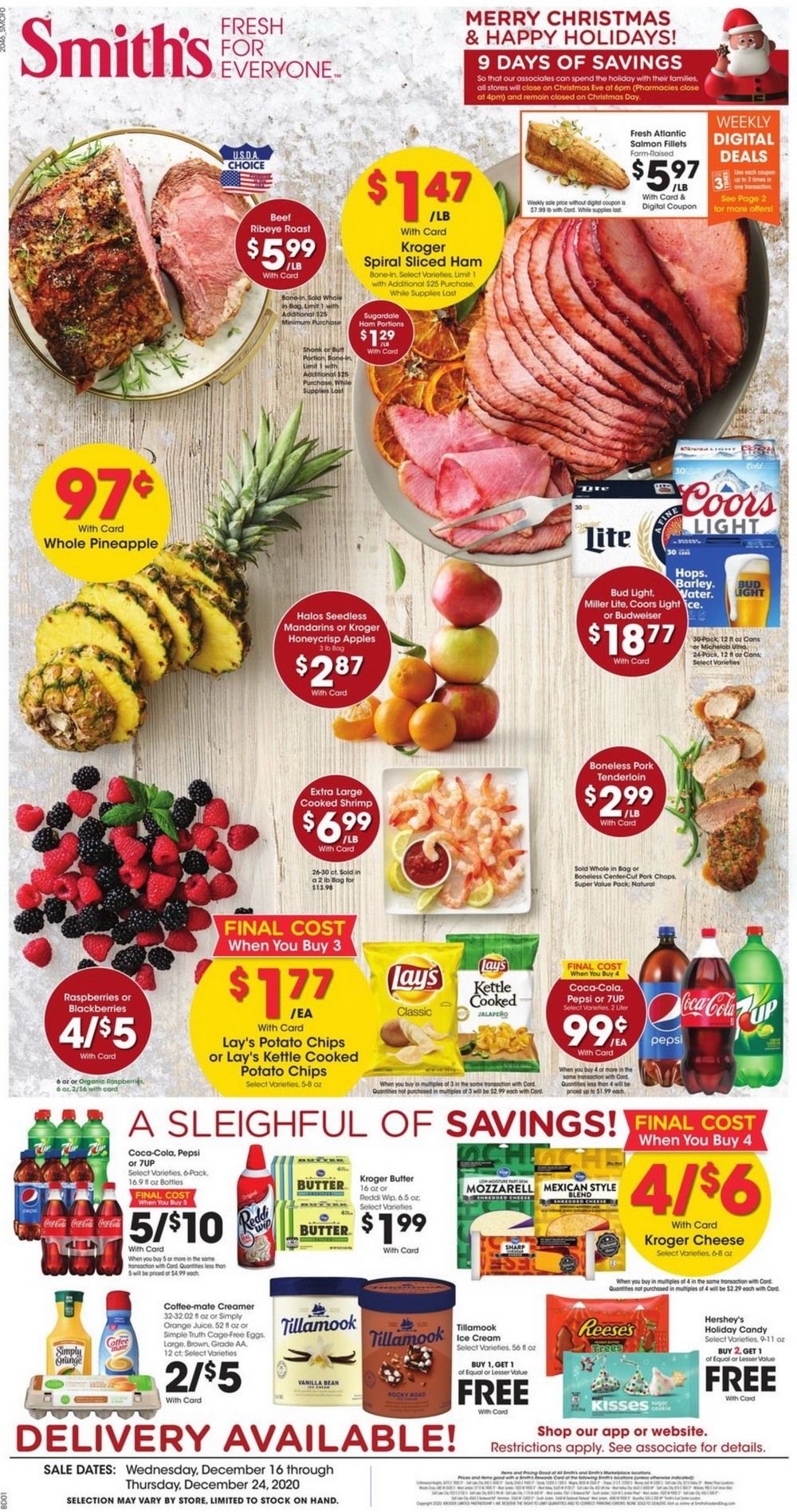 Smith's Food and Drug Weekly Circular Dec 16 – Dec 24, 2020
