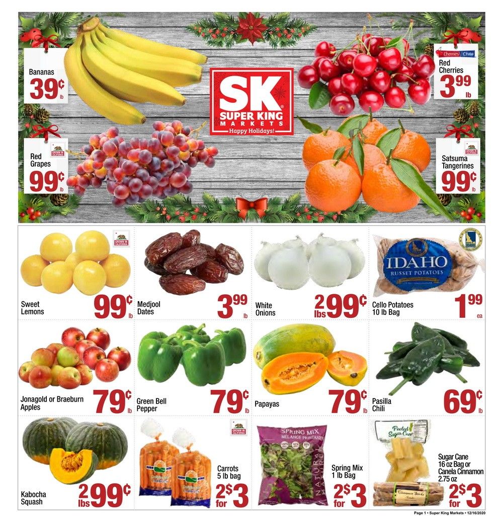 Super King Weekly Ad Dec 16 – Dec 22, 2020